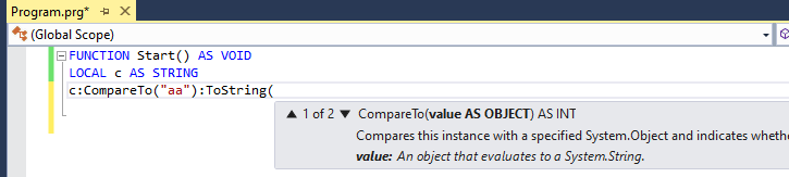 Intellisense problem with chained expressions · Issue #838 · X-Sharp/XSharpPublic · GitHub