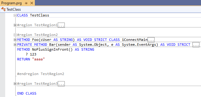 Problems with collapsing/expanding code in the editor · Issue #1233 · X-Sharp/XSharpPublic · GitHub