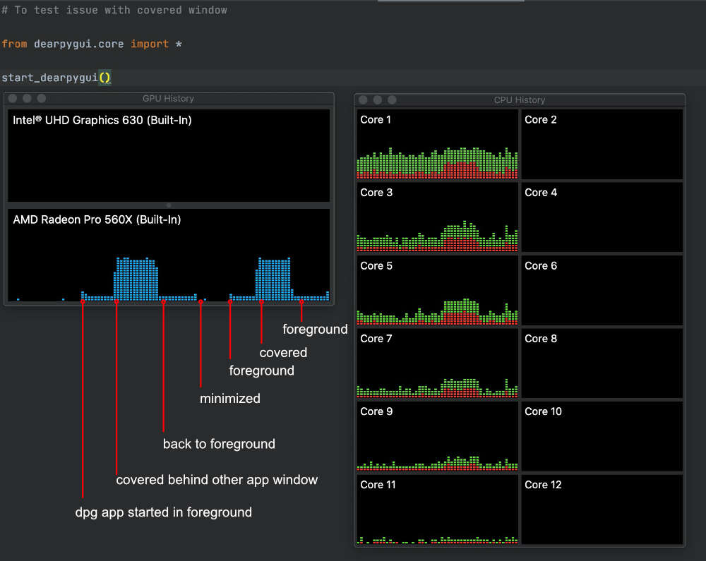 High CPU Consumption · Issue #438 · hoffstadt/DearPyGui · GitHub