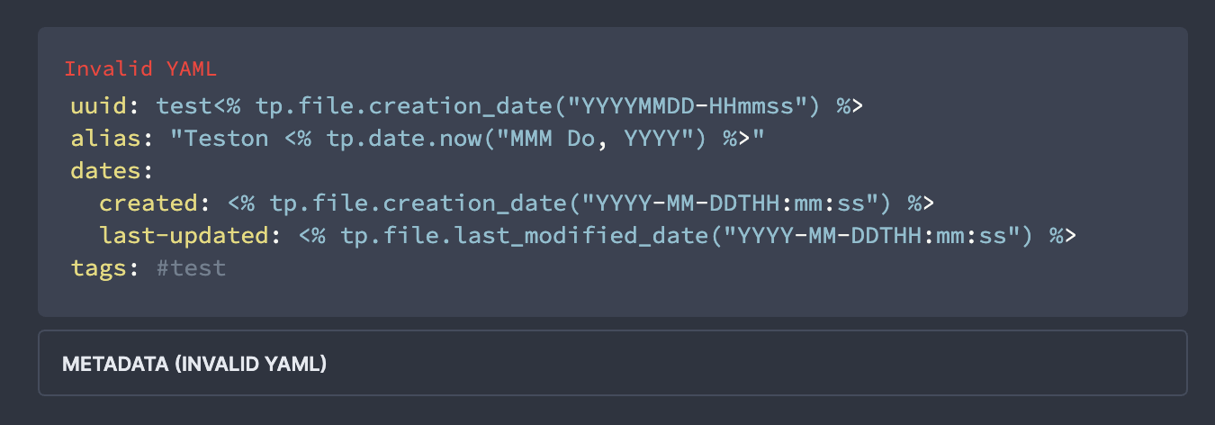 New format that replaces curly brackets doesn't work for me · Issue #75 · SilentVoid13/Templater ...