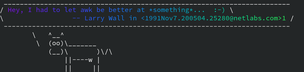 Misunderstood ANSI colors · Issue #31 · cowsay-org/cowsay · GitHub