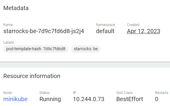 frontend failed to add healthy backend in minikube k8s cluster · Issue #21404 · StarRocks ...