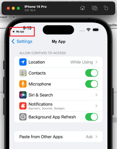 On iOS, Can't Go Back to App After Opening Location Settings. · Issue #199 · spencerccf/app ...