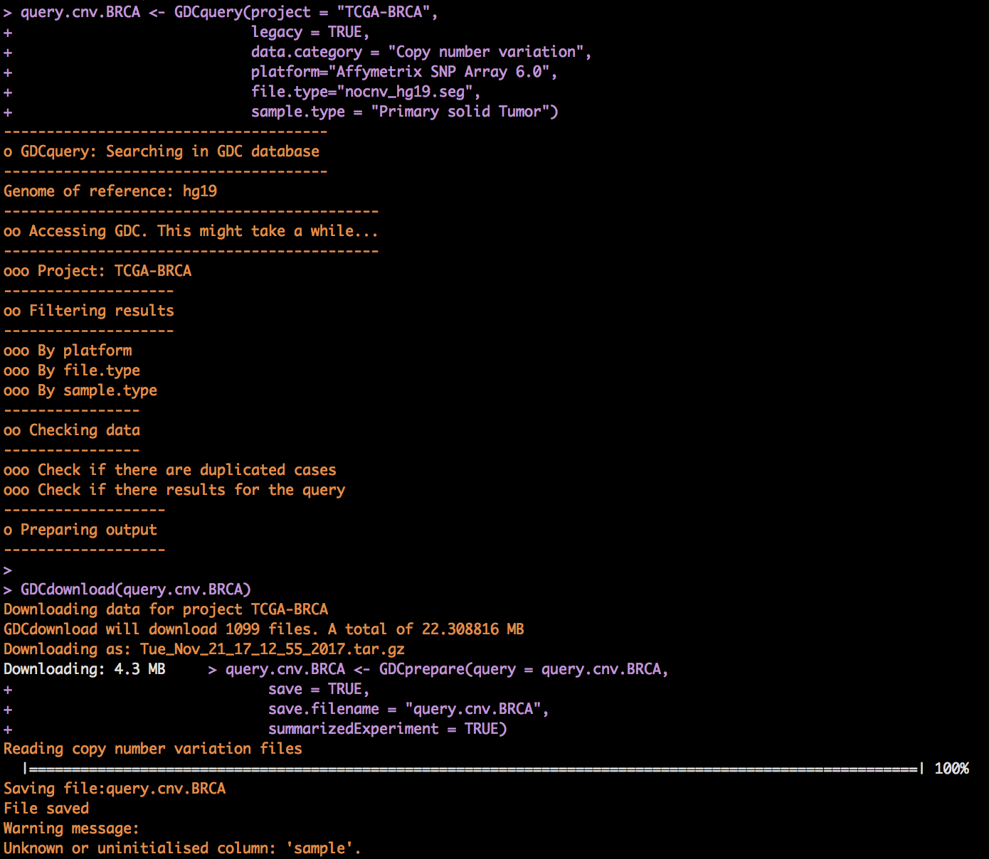 gdc data download · Issue #167 · BioinformaticsFMRP/TCGAbiolinks · GitHub