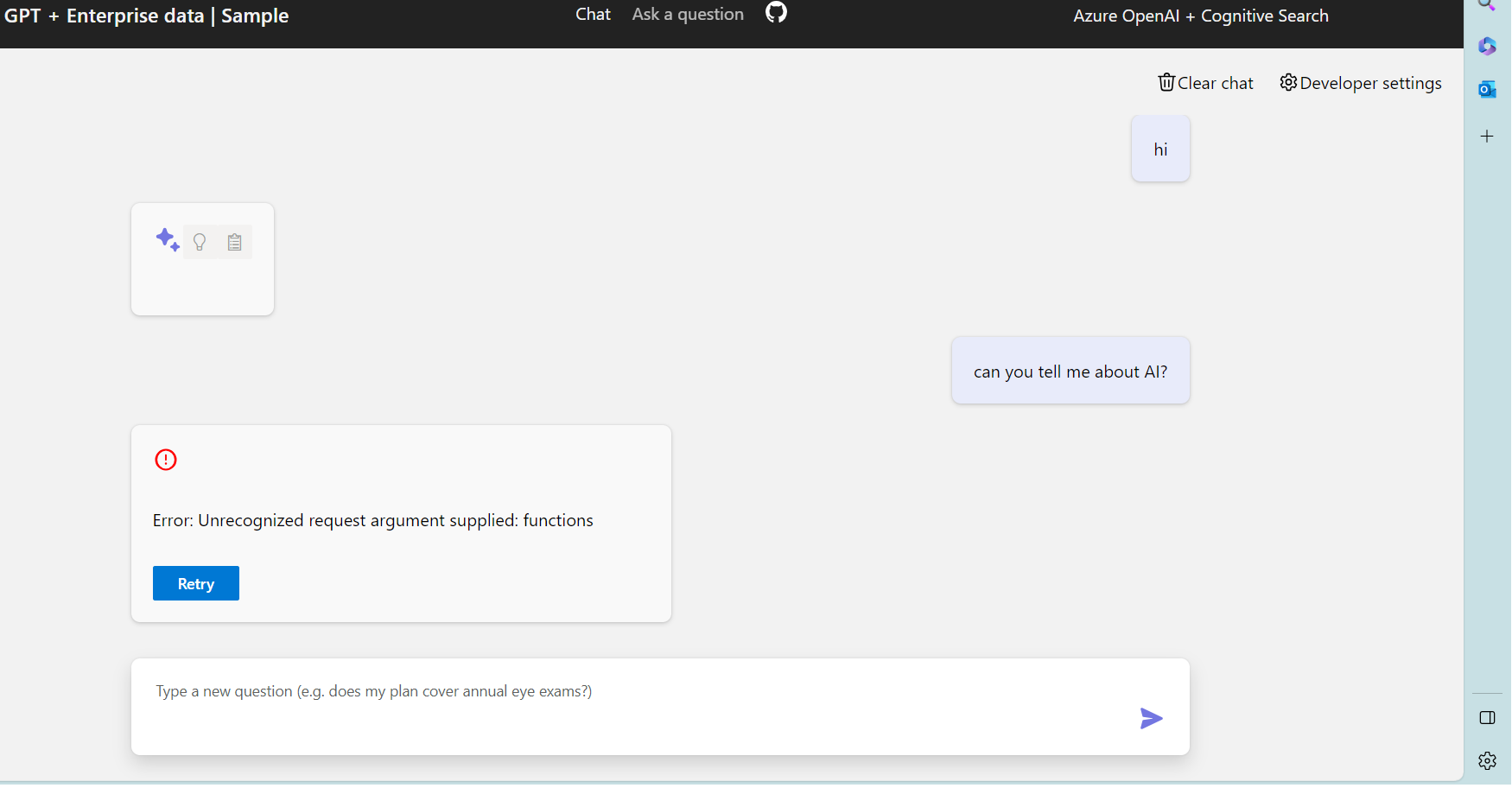 TypeError: Cannot read properties of undefined (reading '0') error from chat completion · Issue ...