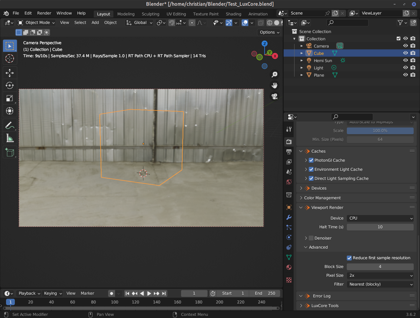 Under Linux Mint 21.2 in CPU mode, Luxcore does not render geometrie · Issue #855 ...