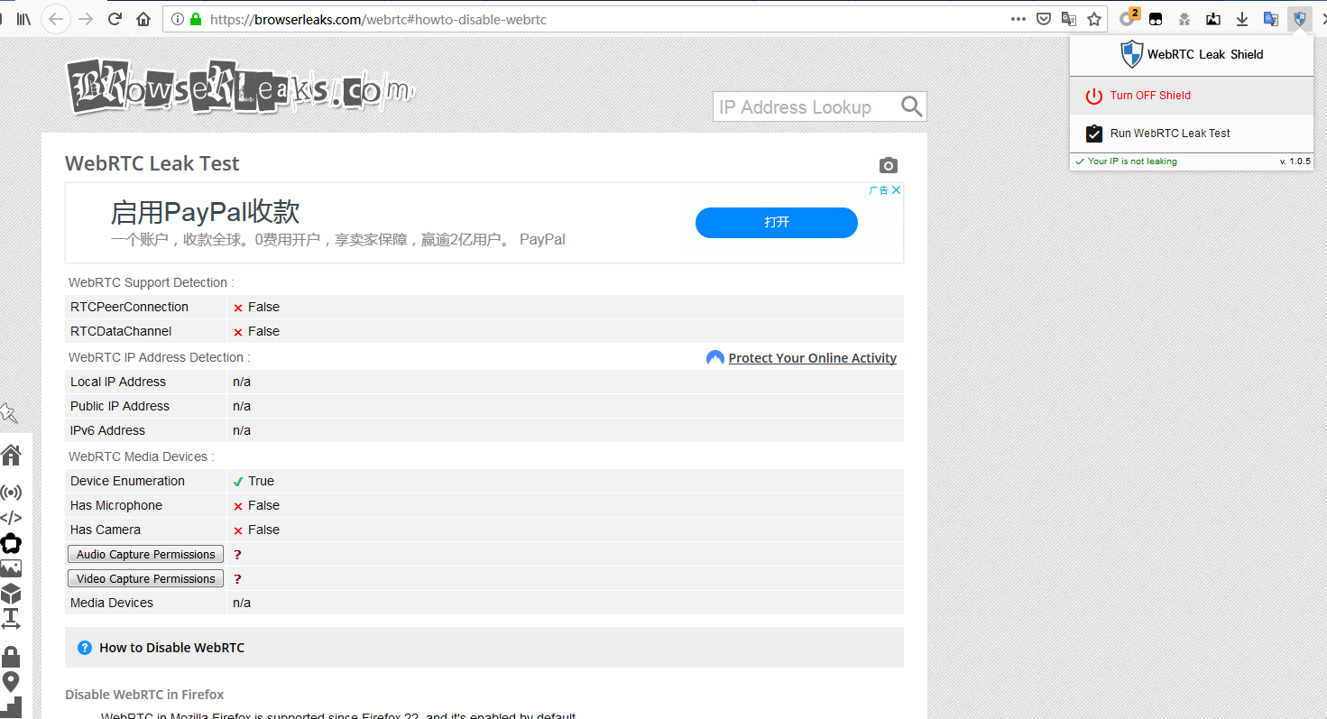 Web RTC leak prevention is invalid in Firefox and Chrome. · Issue #1517 · uBlockOrigin/uBlock ...