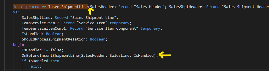 Modifications in local procedure InsertShipmentLine in codeunit 80 "Sales-Post" · Issue #24963 ...