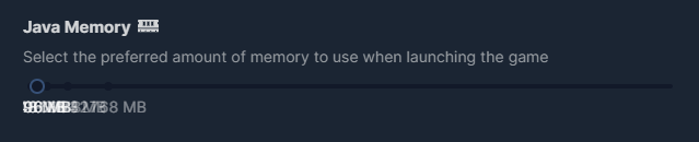Java Memory slider values overlapping · Issue #1090 · gorilla-devs/GDLauncher · GitHub