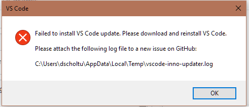 Failed to install · Issue #49956 · microsoft/vscode · GitHub