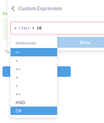 Remove operator suggestions in custom expression editor · Issue #15761 · metabase/metabase · GitHub