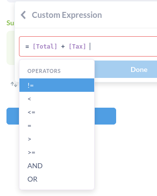 Remove operator suggestions in custom expression editor · Issue #15761 · metabase/metabase · GitHub