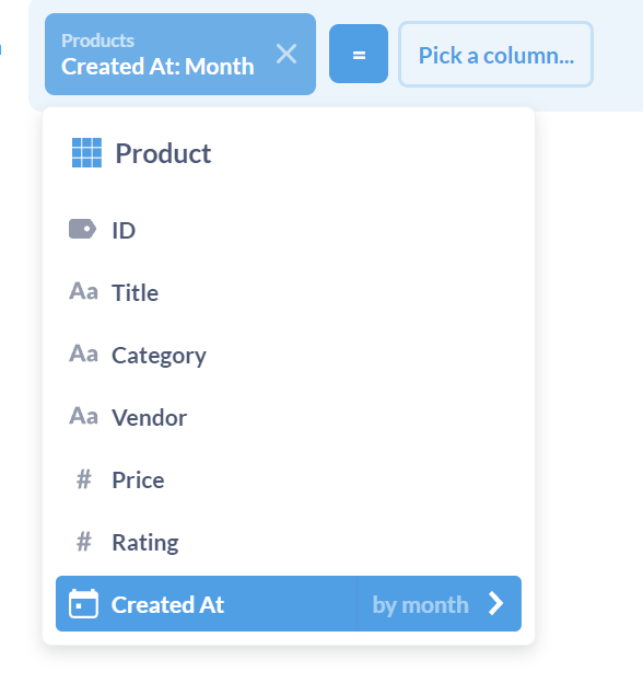 [MLv2] Implement/expose functions for available columns and operators for join conditions ...