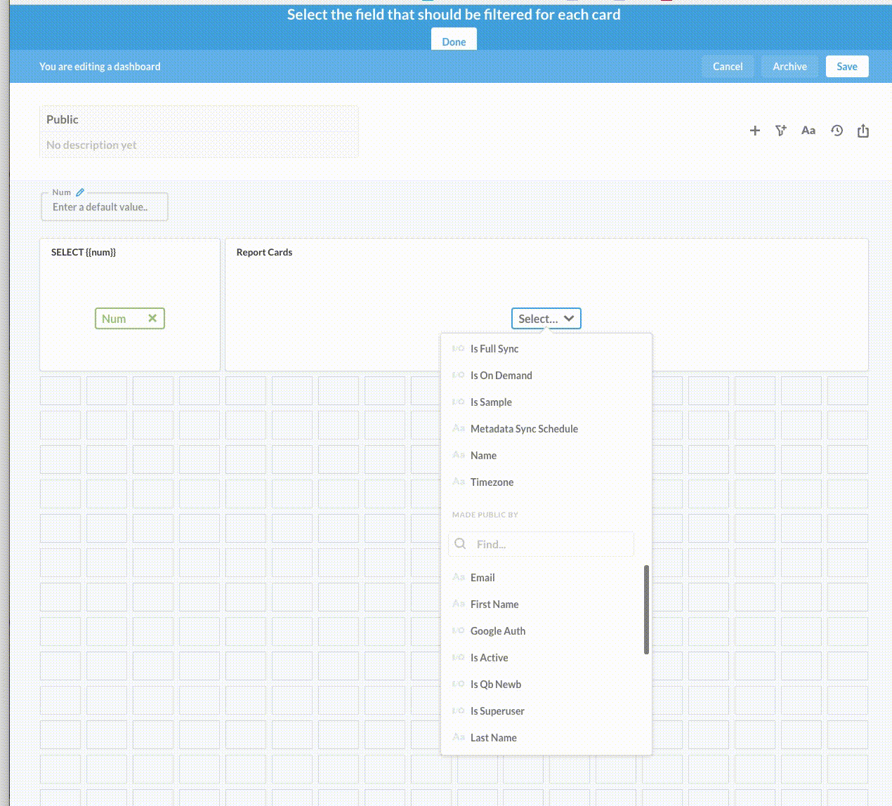 Typing to search for Fields when editing Dashboard Params results in jumping cursor · Issue ...