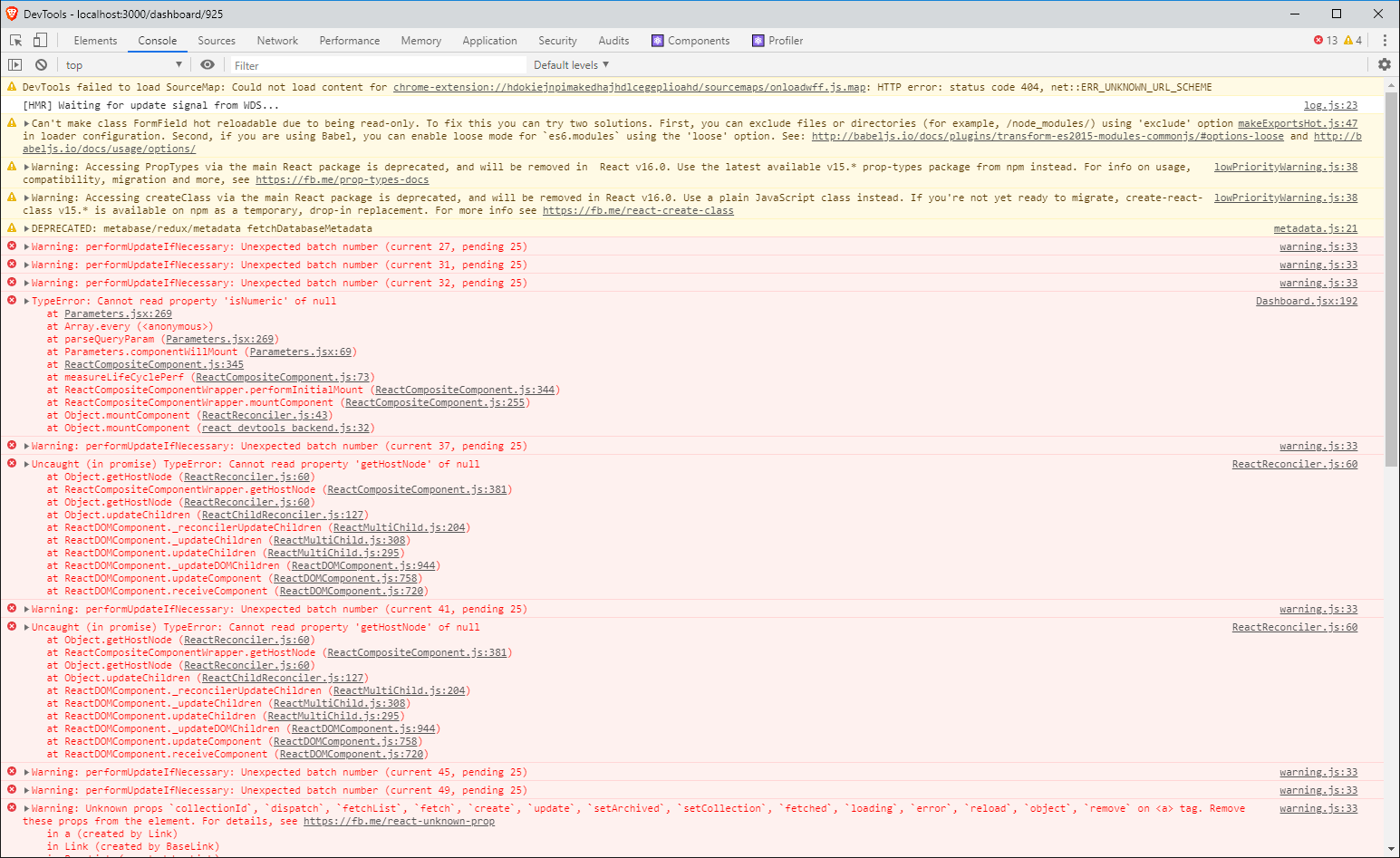 Creating a dashboard with a nested query Card can result in all dashboards being broken until ...