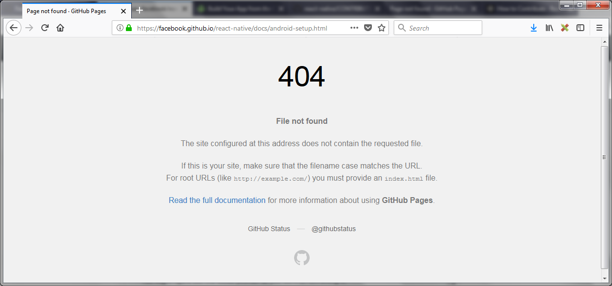 react-native-cli command line tool shows bad URL in the Exception Message · Issue #17075 ...