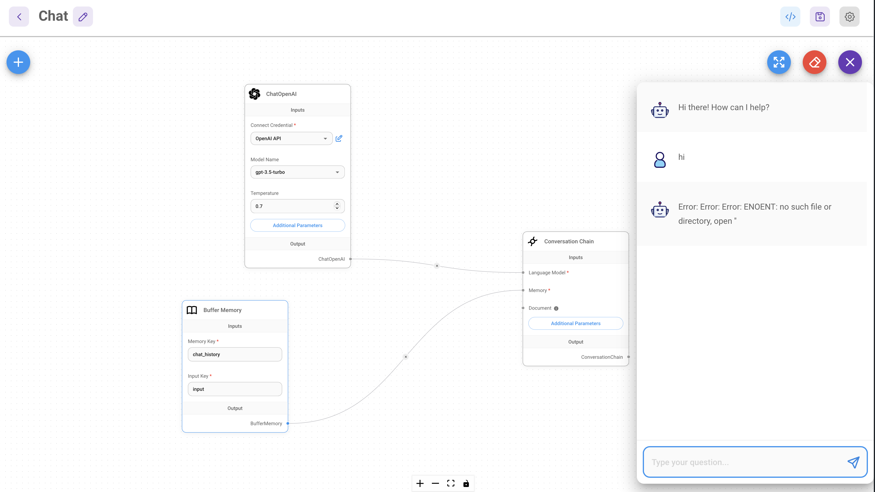 [BUG] - ENOENT: no such file or directory, open '' · Issue #640 · FlowiseAI/Flowise · GitHub