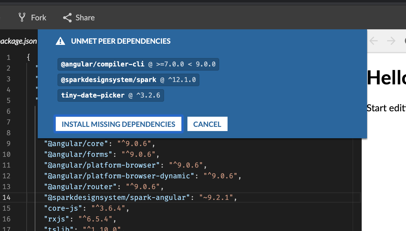 Adding a dependency with direct github deps wont load · Issue #1195 · stackblitz/core · GitHub