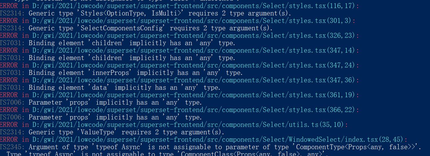 superset-frontend]# npm run dev-server ERR · Issue #13791 · apache/superset · GitHub