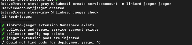 "linkerd jaeger check" fails on BYO Jaeger Collector · Issue #7663 · linkerd/linkerd2 · GitHub