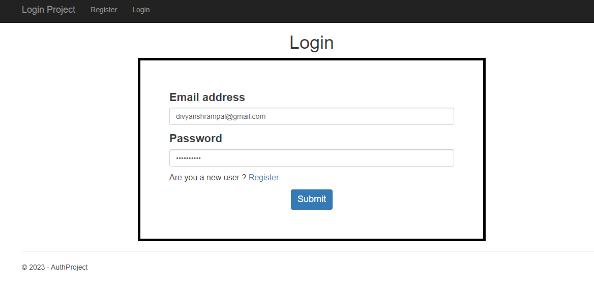 GitHub - divyanshrampal28/login_project: This project is an ASP.NET ...