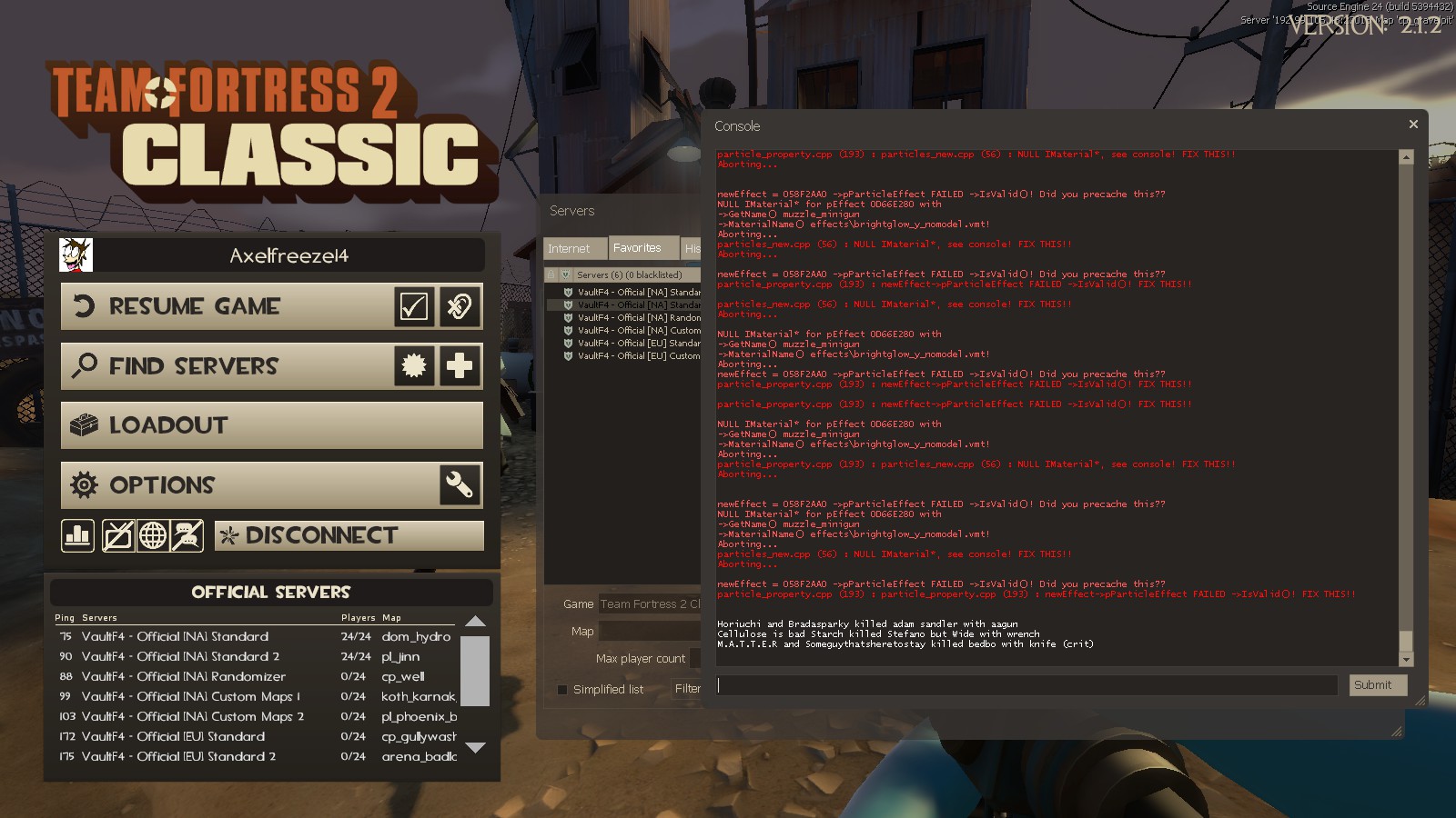 Missing particles on the syringe gun after 2.1.2 patch shipped. · Issue #271 · tf2classic ...