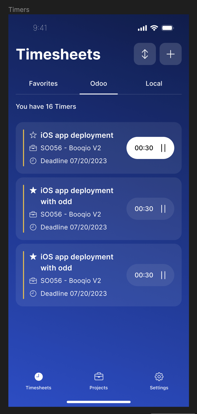 Display Amount Of Timers · Issue 55 · Djangoflowflutter Odoo Timesheets · Github
