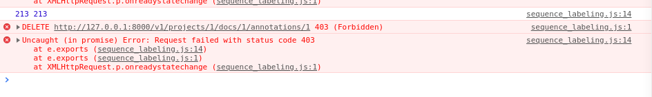 Can't remove annotation done by other user when logged in as admin · Issue #385 · doccano ...