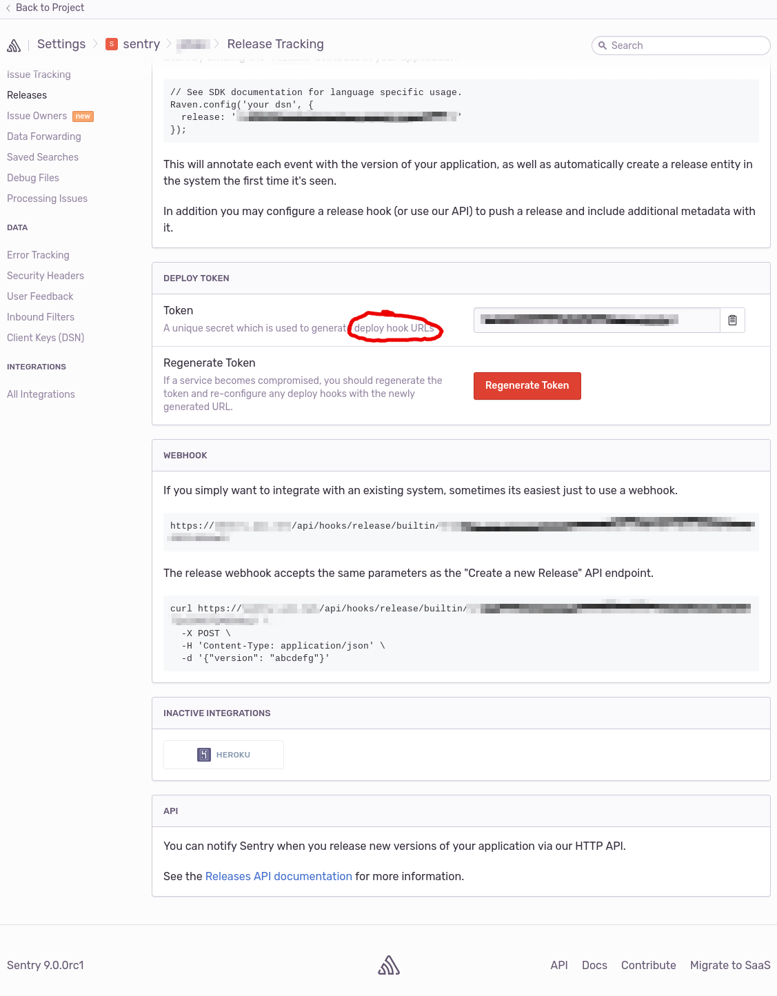 Deploy Hook Url · Issue 8898 · Getsentrysentry · Github