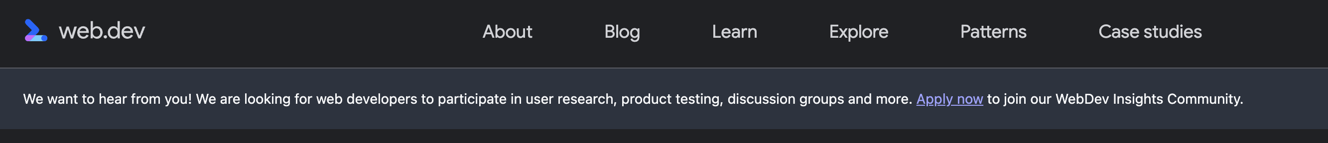 web.dev action banner should be dismissable · Issue #9835 · GoogleChrome/web.dev · GitHub