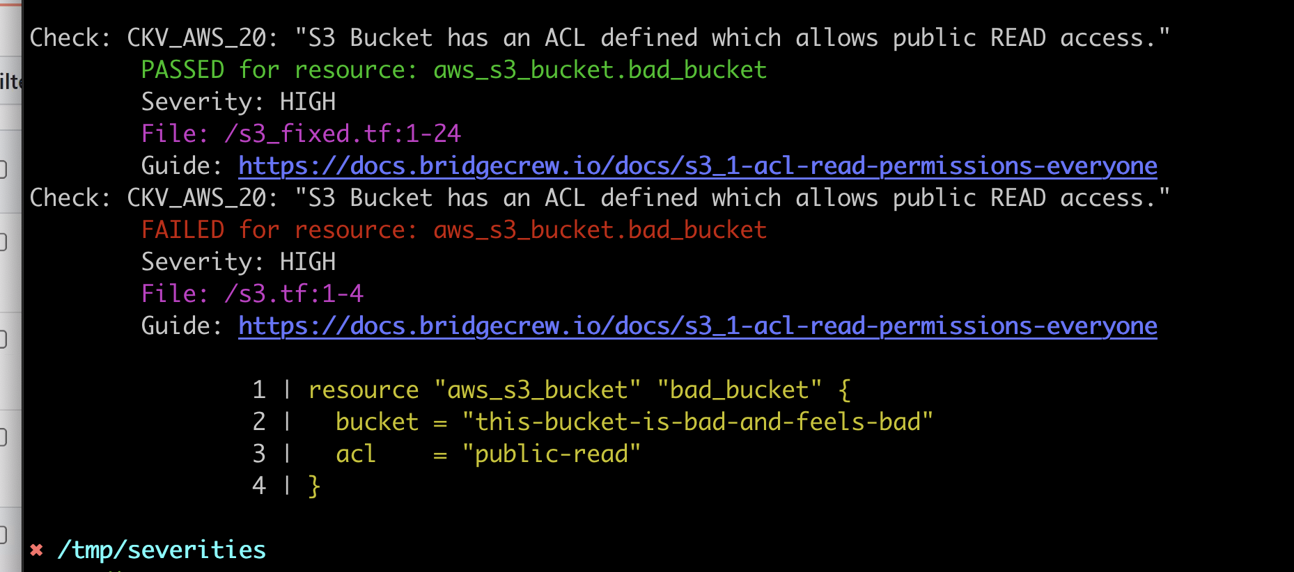 Add Severity to controls and option to specify the severity to be reported. · Issue #884 ...