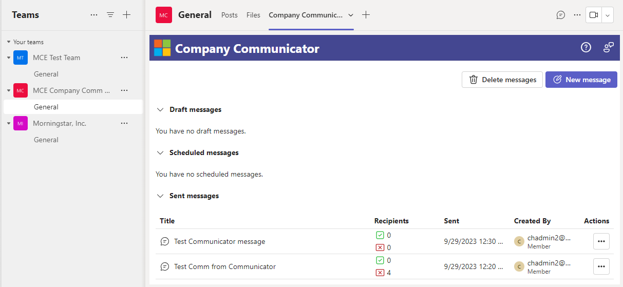 Company Communicator · Issue #1149 · OfficeDev/microsoft-teams-apps-company-communicator · GitHub
