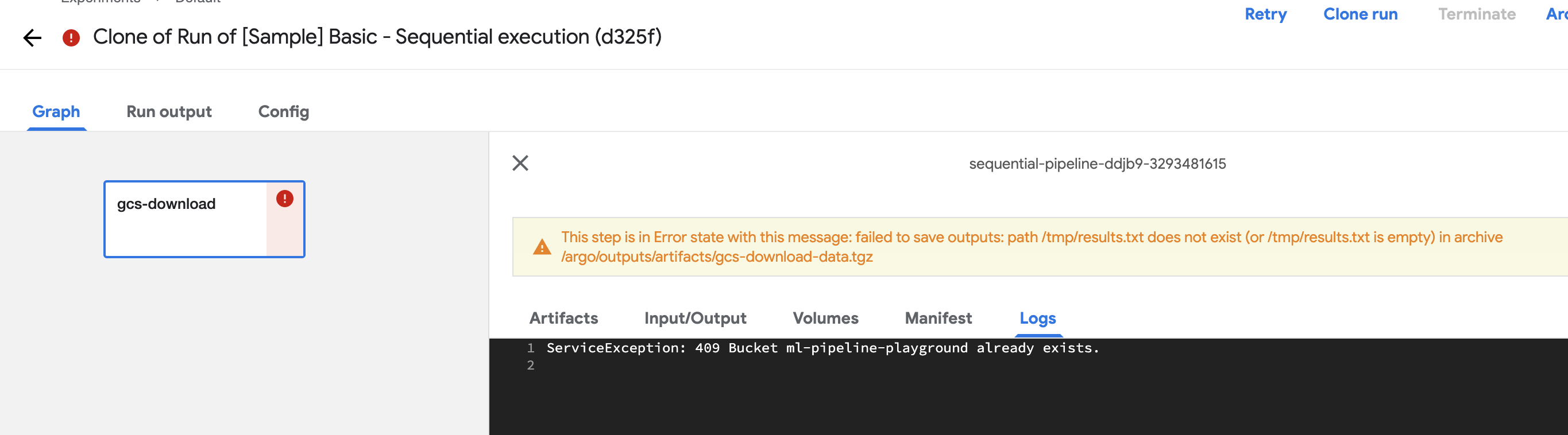 ServiceException: 409 Bucket ml-pipeline-playground already exists · Issue #3069 · kubeflow ...