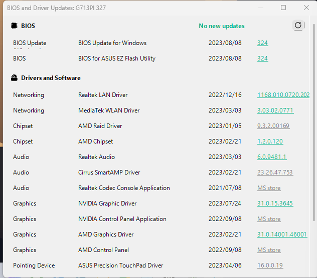 G-helper update drivers questions · seerge g-helper · Discussion #1350 ...