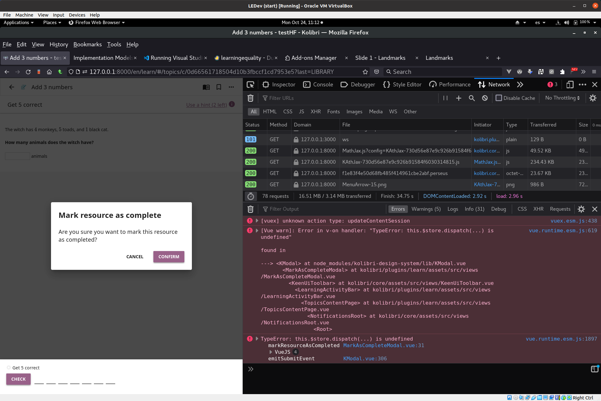 'Allow learner to mark as complete' not working in Kolibri · Issue #9795 · learningequality ...
