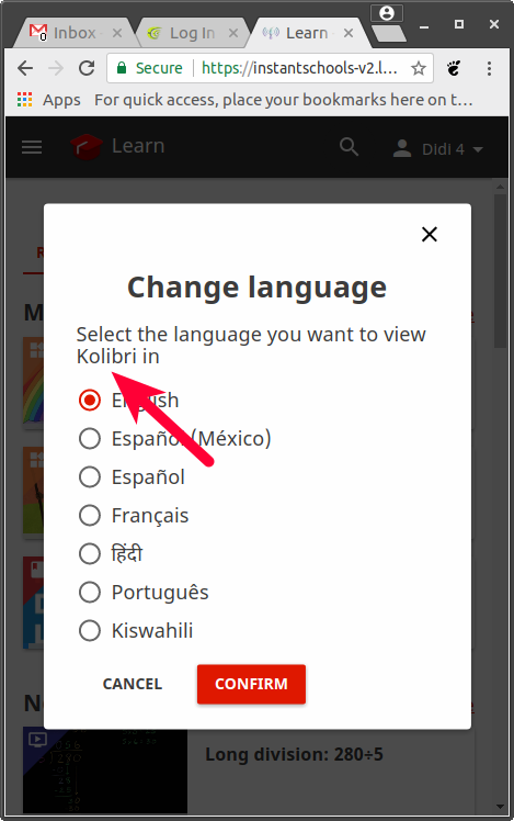 Language switcher wording · Issue #148 · learningequality/kolibri-instant-schools-plugin · GitHub