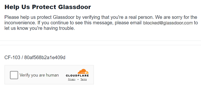 无法访问glassdoor,cloudfare人机验证无限循环 · Issue 13972 · Xx Netxx Net · Github