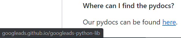 Broken Documentation Link in README.md · Issue #446 · googleads/googleads-python-lib · GitHub