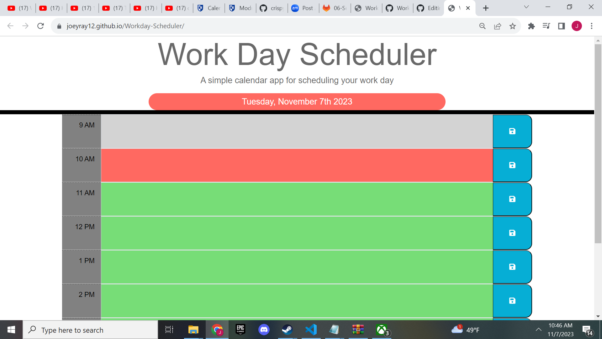 GitHub - joeyray12/Workday-Scheduler