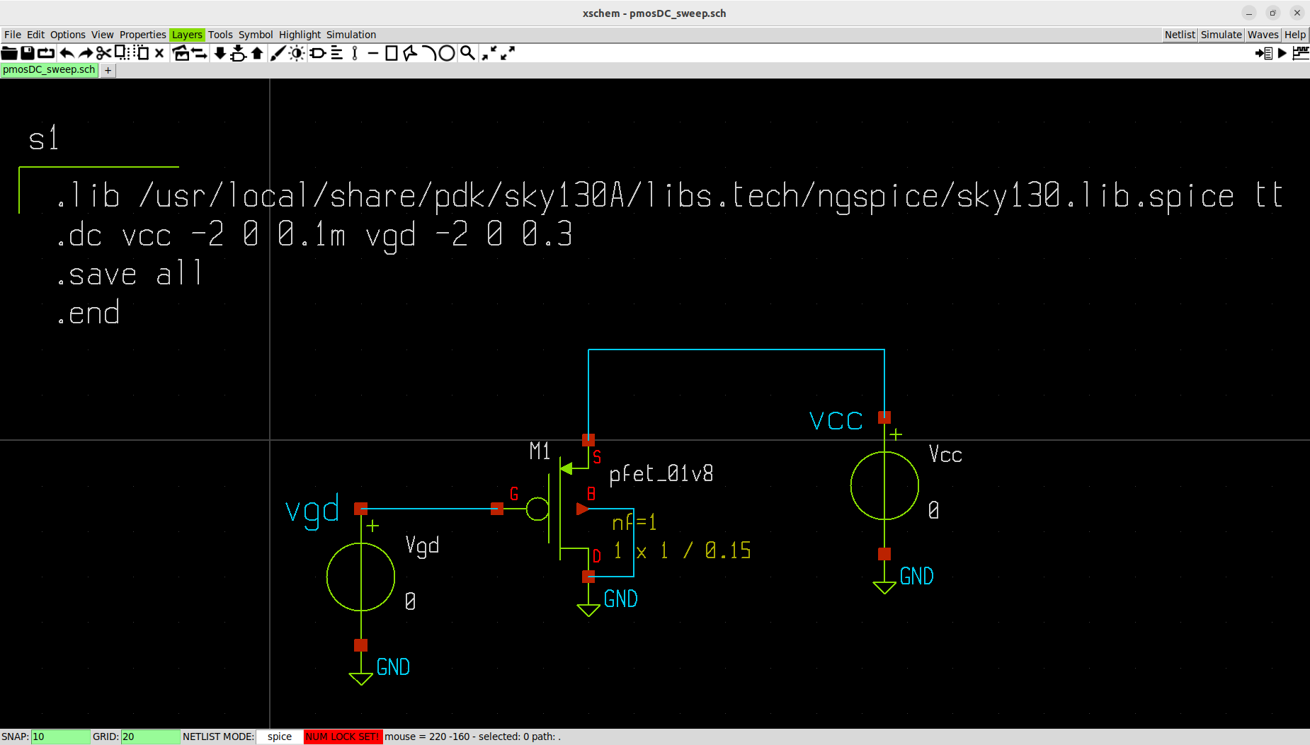 GitHub - Rishikesh973/CMOS-Inverter-schematic-to-Layout: Design and ...