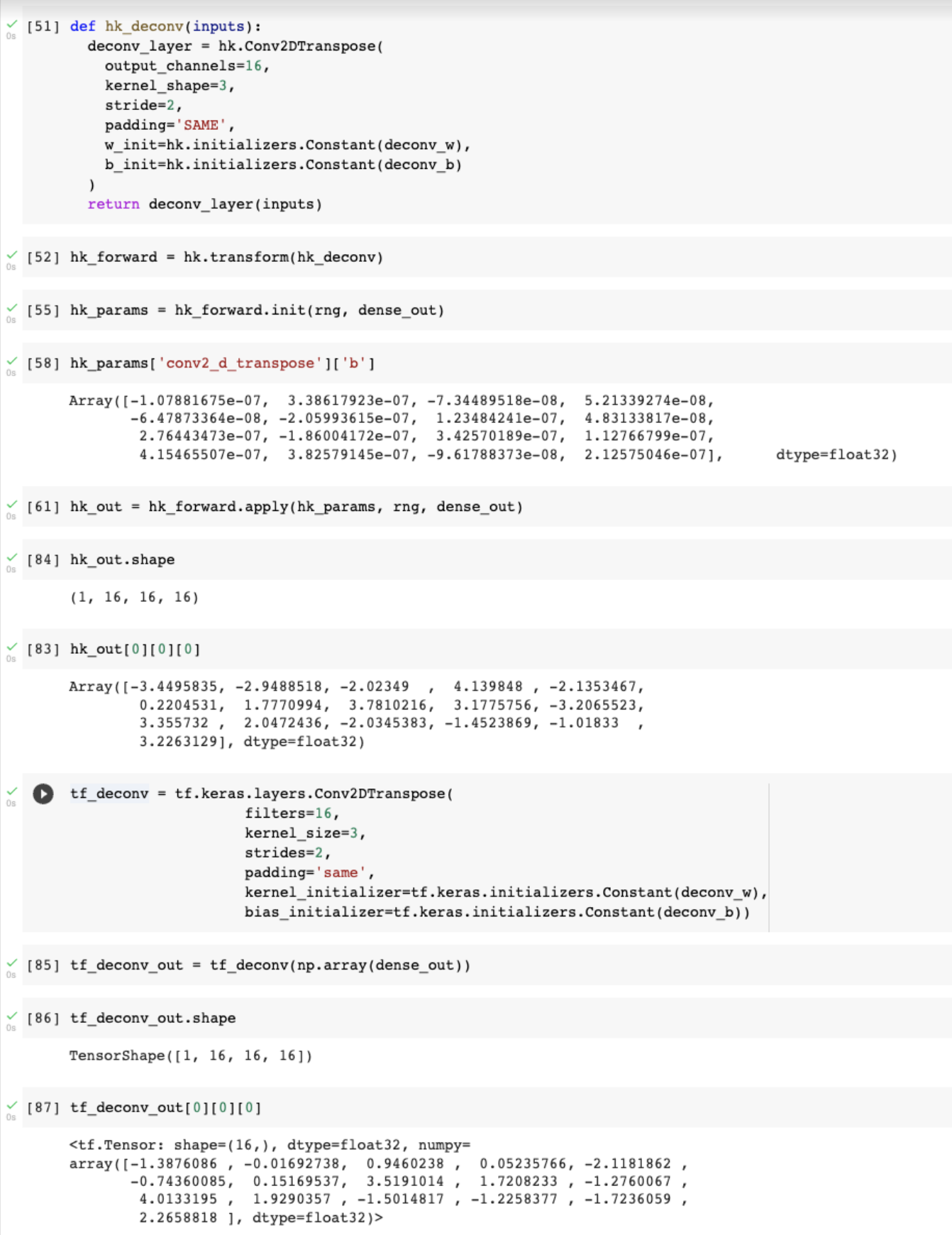 lax.conv_transpose has different convention than TF, document it and make switching easy ...