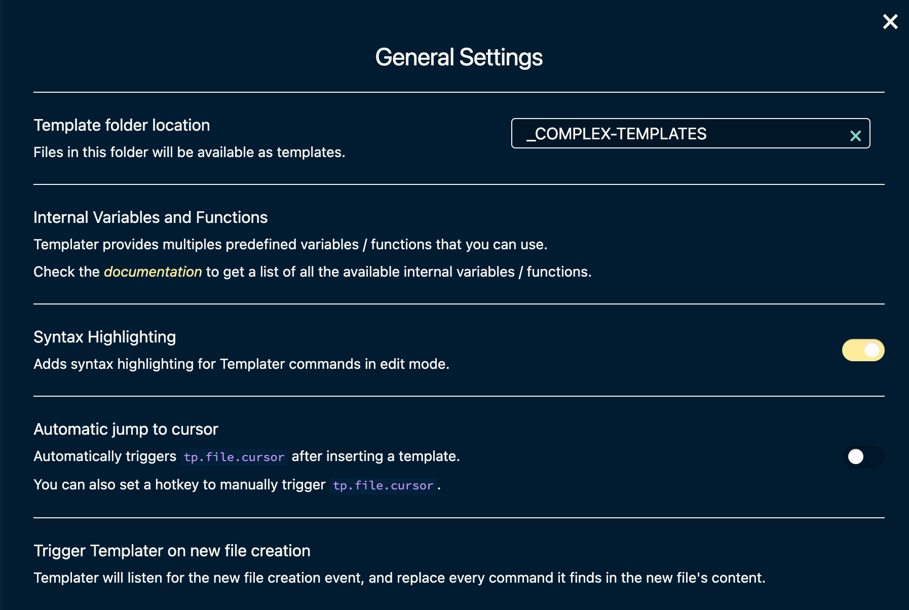 Templater with OCD template giving 'parsing error' · Issue #711 · SilentVoid13/Templater · GitHub