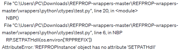 some problems with ctREFPROP in windows11 · Issue #553 · usnistgov/REFPROP-wrappers · GitHub