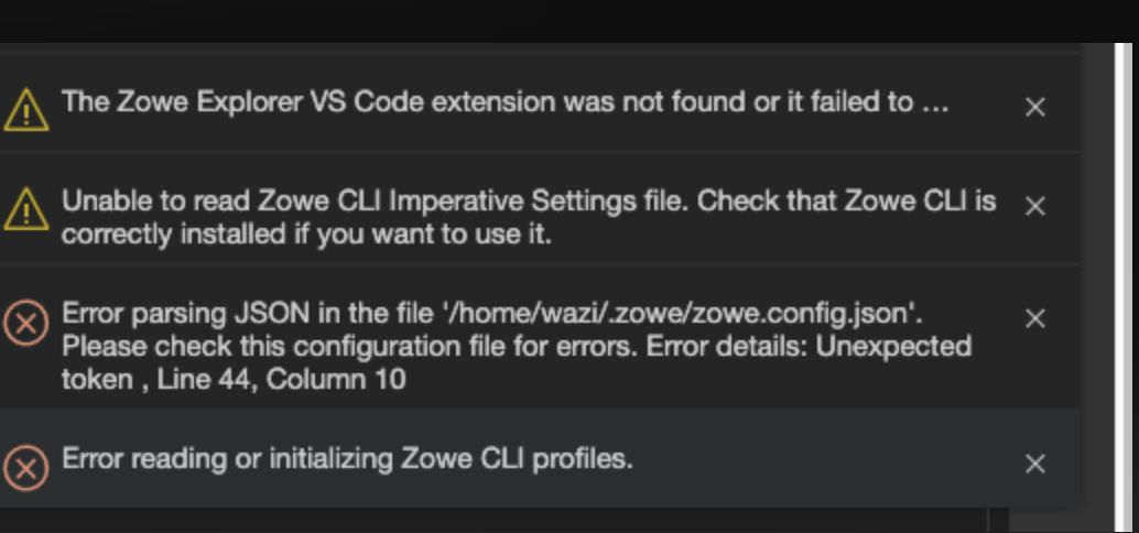 Zowe Explorer should not fail to activate if there is invalid team ...