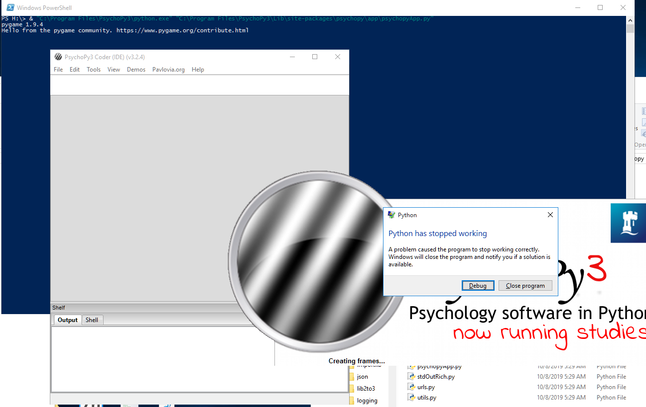 Selecting preferences on windows 10 crashes psychopy · Issue #2794 · psychopy/psychopy · GitHub