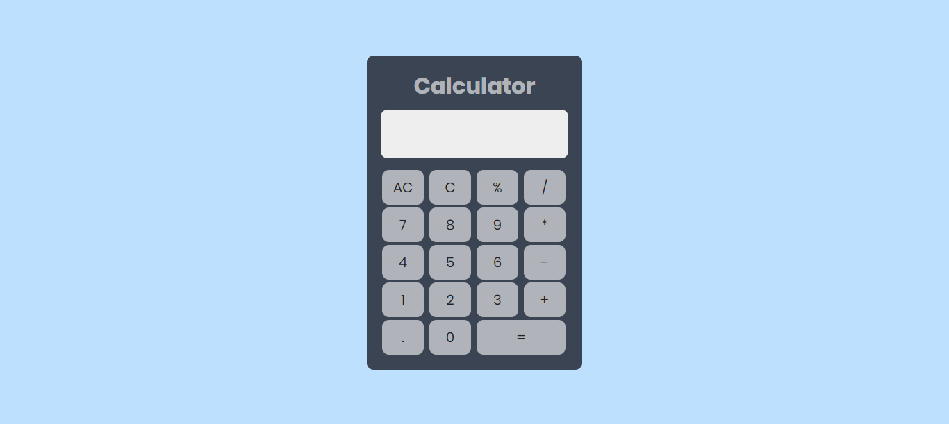 GitHub - asmsadat/calculator: A simple calculator using html, css and javascript.
