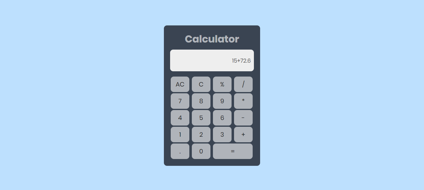 GitHub - asmsadat/calculator: A simple calculator using html, css and javascript.