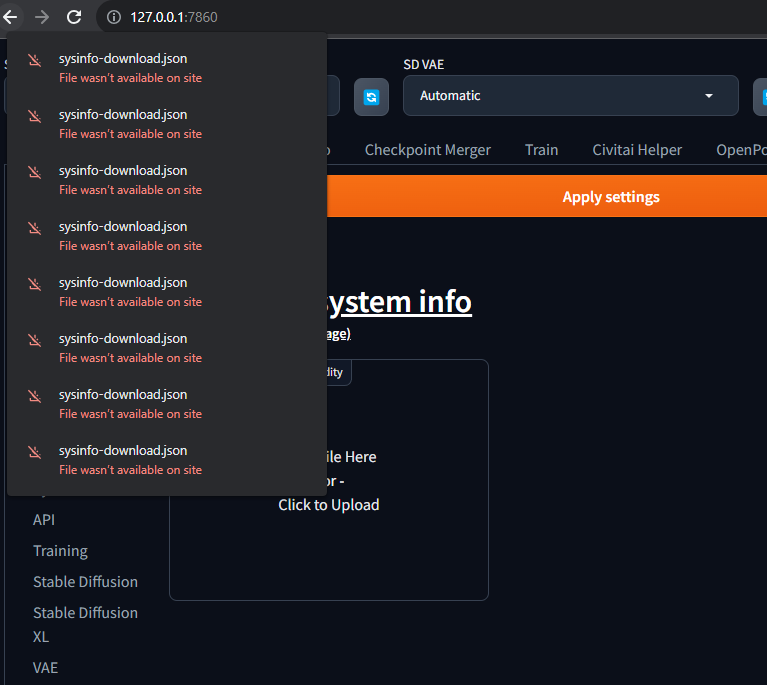 [Bug]: Checkpoint previews/thumbnails do not display · Issue #13379 · AUTOMATIC1111/stable ...