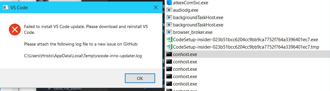 Background updated failed (error 32) · Issue #54051 · microsoft/vscode · GitHub