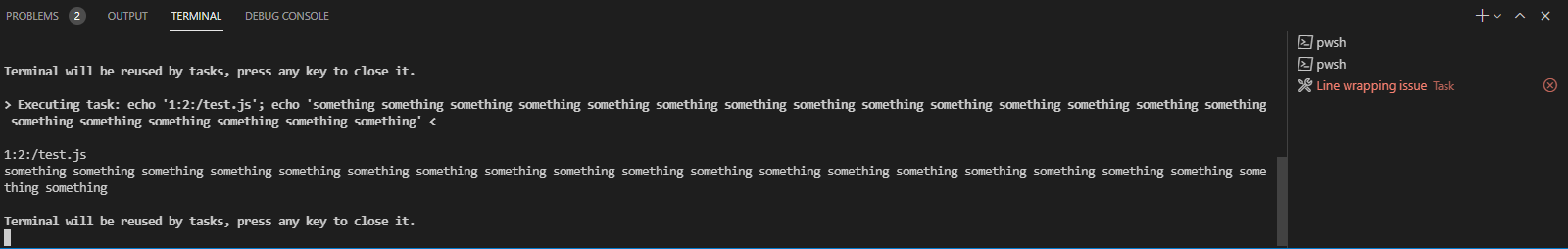 Looping problem matcher mismatches twice for wrapped lines · Issue ...